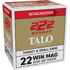 Winchester 22 WMR TALO 222 Round Bulk Pack – G&DFarms