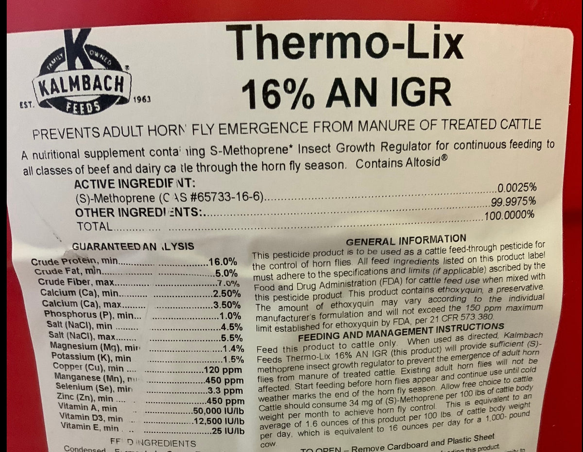 Tub, Thermo-Lix 16% AN Fly Relief, 200lb – G&DFarms