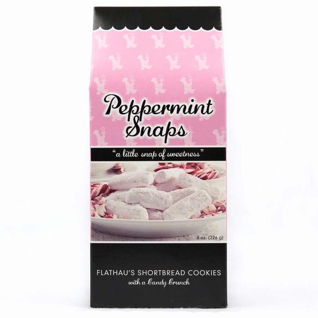 Flathau’s Peppermint Snaps Shortbread Cookies, 8oz – G&DFarms