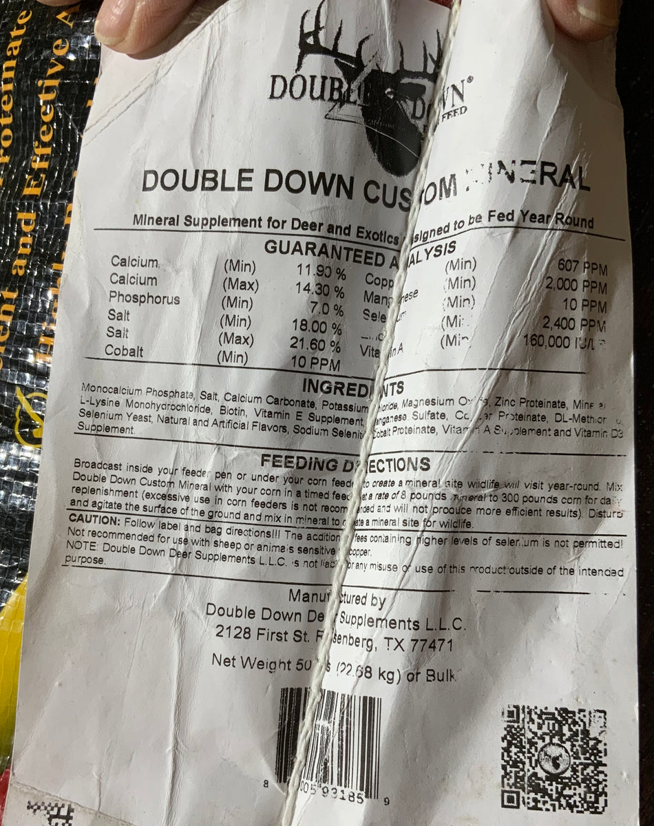 Double Down Custom Deer Mineral, 50lb – G&DFarms