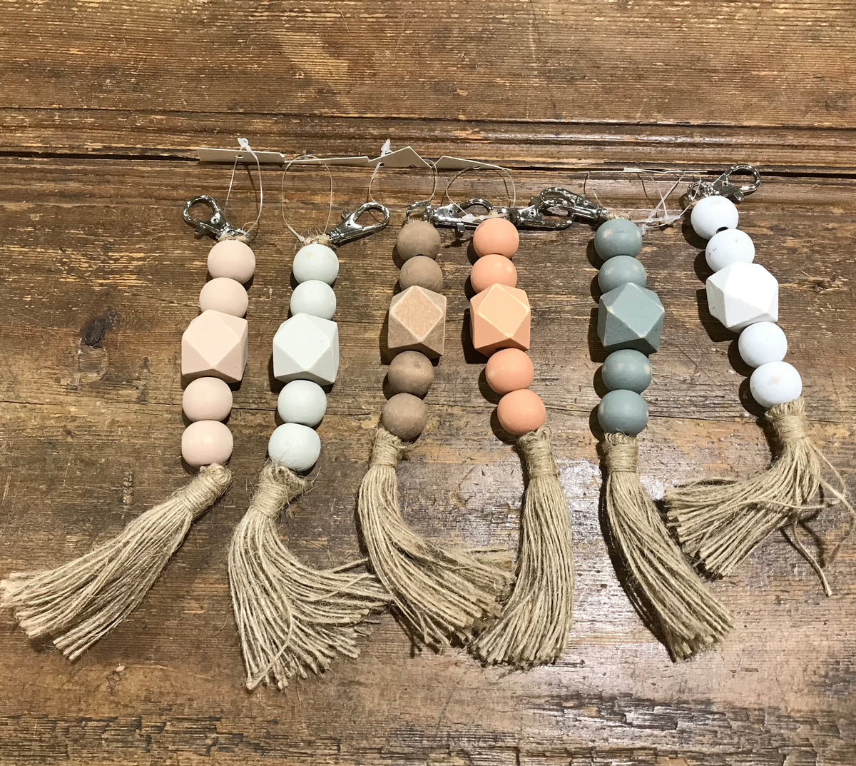 Wood Bead Key Chain Clip – G&DFarms