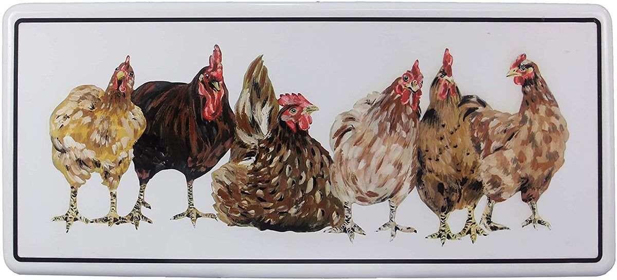 Chicken Wall Plaque, Enamel – G&DFarms