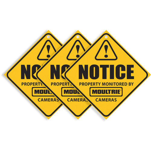 Moultrie Camera Surveillance Signs, 3pk – G&DFarms